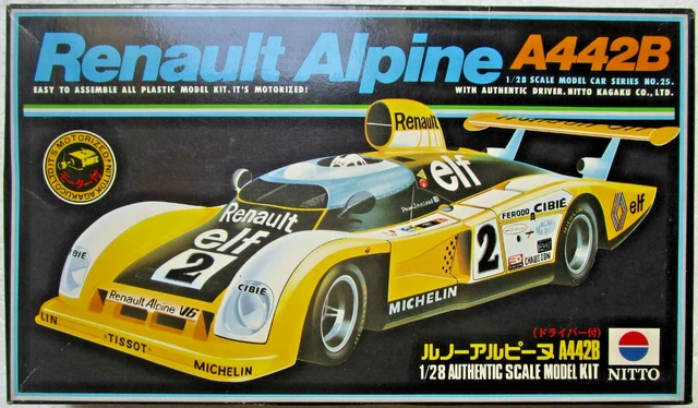 BAUSATZ RENAULT ALPINE A 442B von Nitto 25 im Maßstab 1/28 EUR 29,95 ...
