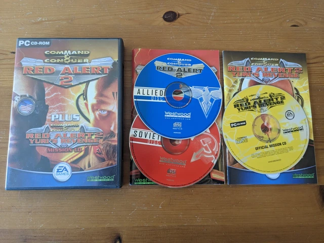 COMMAND & CONQUER Red Alert 2 Yuri's Revenge Mission PC CD ROM Box Set ...