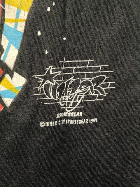 VINTAGE INNER CITY Sportsgear Hip-Hop Graffiti Art T Shirt By Nero Size ...