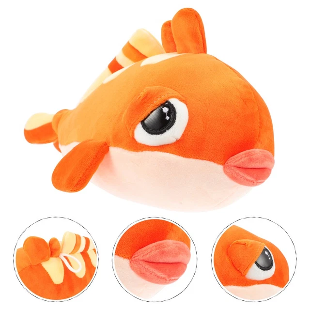 BIG MOUTH FISH Shape Kids Plush Toy Realistic Educational Plaything ...
