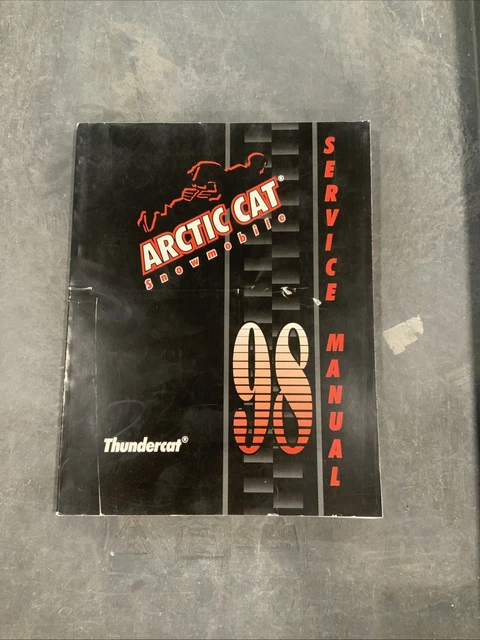 ARCTIC CAT SNOWMOBILE Thundercat 1998 Service Manual $27.54 - PicClick CA