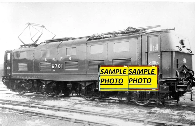 BRITISH RAILWAYS B&W Photograph-LNER Electric Loco 6701 £1.00 - PicClick UK