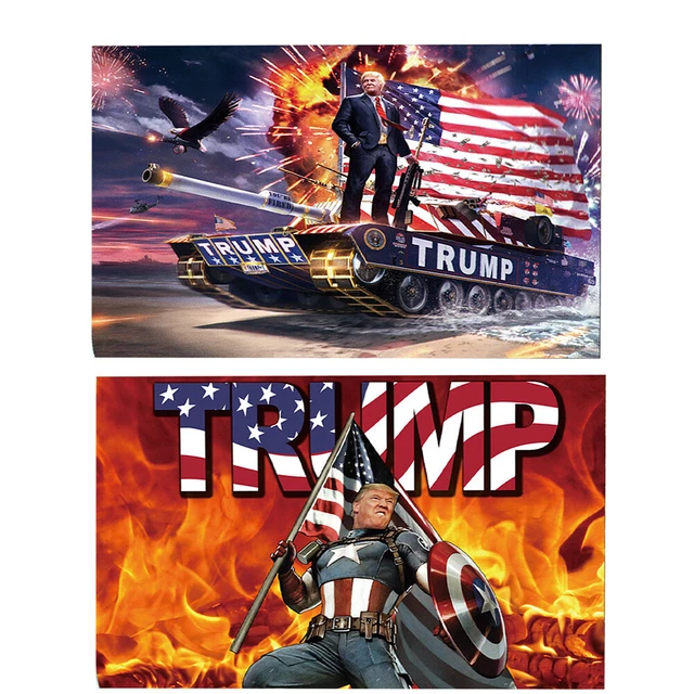 TRUMP CAR FLAG Car Flag Donald Trump Window Car Logo Car General ...