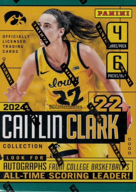 2024 PANINI CAITLIN Clark Collection Basketball Sealed 6-Pack Blaster ...