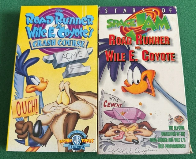 ROAD RUNNER & Wile E. Coyote's Crash Course + Stars of Space Jam VHS ...