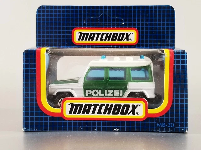 MATCHBOX MERCEDES-BENZ G Wagon Polizei / 1988 / MB30 Unpunched Blue ...