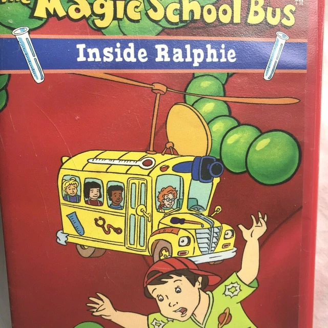 MAGIC SCHOOL BUS Inside Ralphie VHS Video Tape VCR Cassette Kids Show ...
