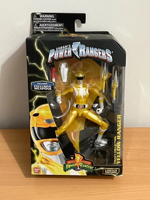 POWER RANGERS MIGHTY Morphin -- Yellow Ranger Legacy Collection Bandai -- Neuf EUR 35,99 ...