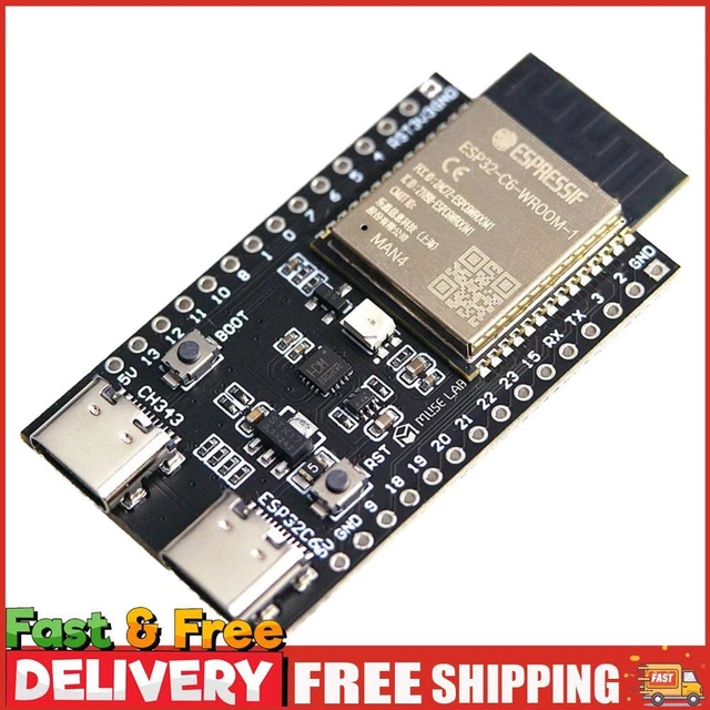 Esp32 C6 Minimum System Board Risc V Esp32 C6 1 Core Board 512kb Sram ~ £923 Picclick Uk