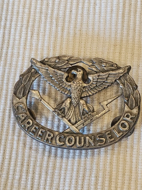 WWII US ARMY Air Force ROTC OCS Military Academy Cap Badge L@@K!!! £15. ...