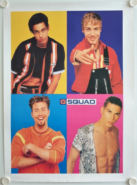 AFFICHE BOYS BAND 1996 G-SQUAD - 58x80 cm EUR 25,00 - PicClick FR