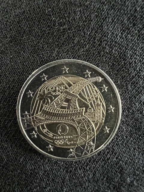 PIÈCE 2 EUROS commémorative jo 2024 EUR 750,00 - PicClick FR