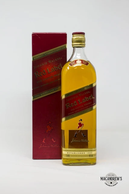 SCOTCH WHISKY JOHNNIE WALKER Red Label 1L con Box EUR 32,00 - PicClick FR