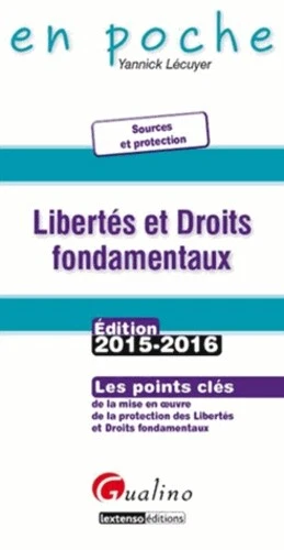EN POCHE - Libertés et Droits fondamentaux 2015-2016 EUR 3,00 - PicClick IT