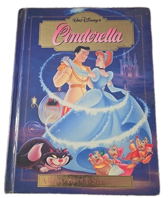 Vintage Walt Disney Cinderella Read Aloud Storybook Hardcover 1999 Book