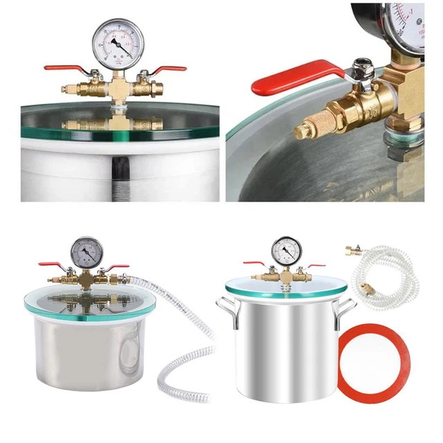 VACUUM DEGASSING CHAMBER Degassing Resin Silicone Epoxies Visible Clear ...
