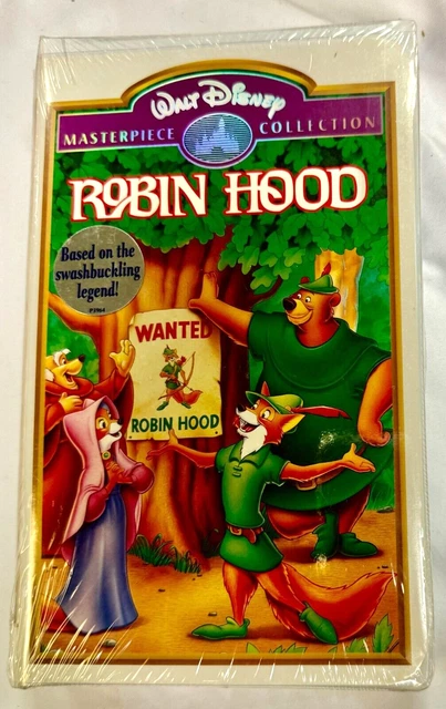 Robin Hood Vhs 1991 Walt Disney Masterpiece Collection New Sealed