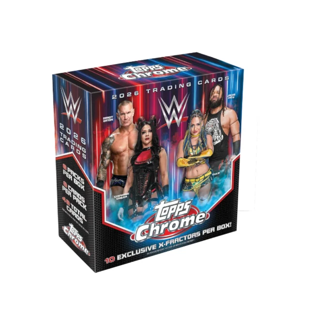 TOPPS CHROME WWE 2026 Mega Box £71.00 - PicClick UK