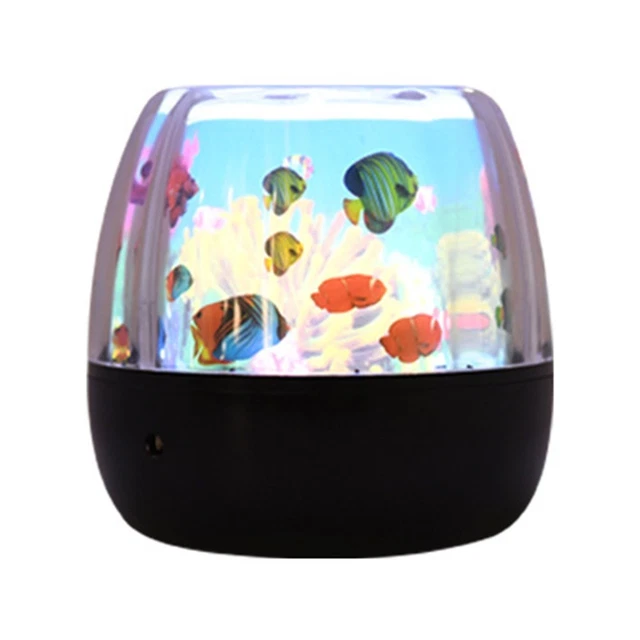 UNDERWATER WORLD LED Projection Lamp with Rotating Fish Design for Room ...