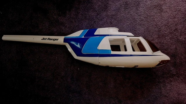 RARE FUSELAGE BELL Jet Ranger échelle KYOSHO pour 550/30 taille ...