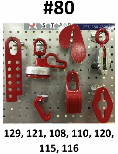 SET#80 AUTO BODY FRAME MACHINE Mo-Clamp Style strut clamp ,claw, sill ...