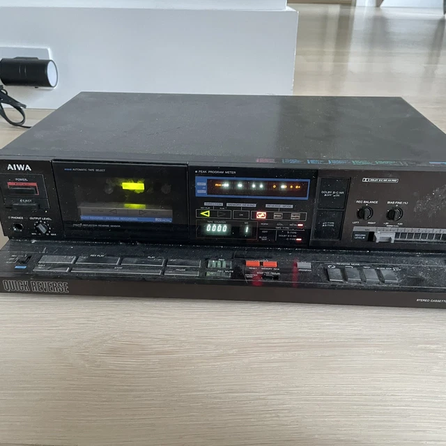 RARE AIWA R550 Ad-R550U Auto-Reverse Stereo Cassette Tape Deck. PLAYS ...