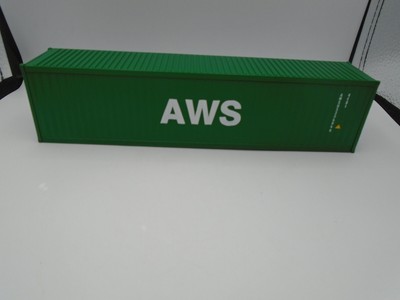 CORGI 1/50 SCALE 40ft. SHIPPING CONTAINER AWS LIVERY £0.99 - PicClick UK