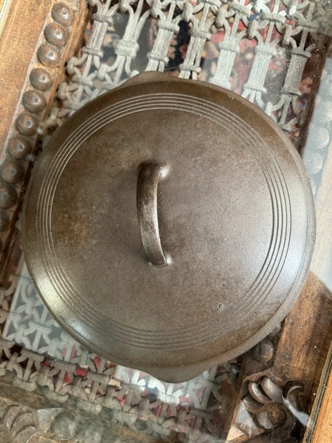 ANTIQUE CAST IRON Wagner 10 Drip Drop Baste *Lid Only* £81.29 - PicClick UK