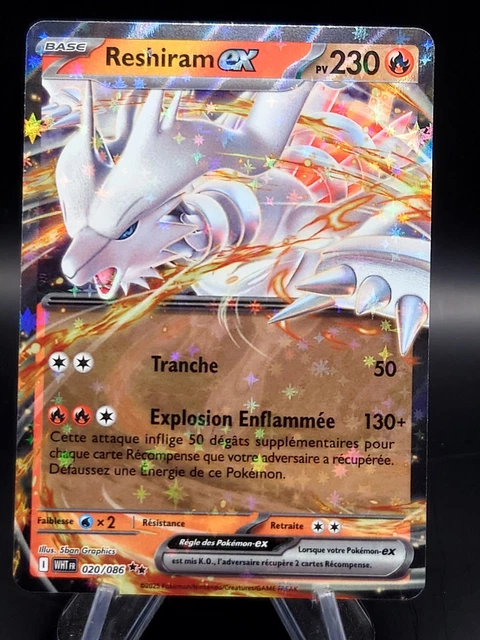 CARTE POKÉMON - Reshiram ex 020/086 - EV10.5 Flamme Blanche - FR EUR 2 ...
