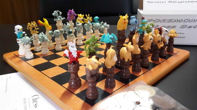 POKEMON CHESS SET - Pikachu vs Registeel includes Board, Instructions ...