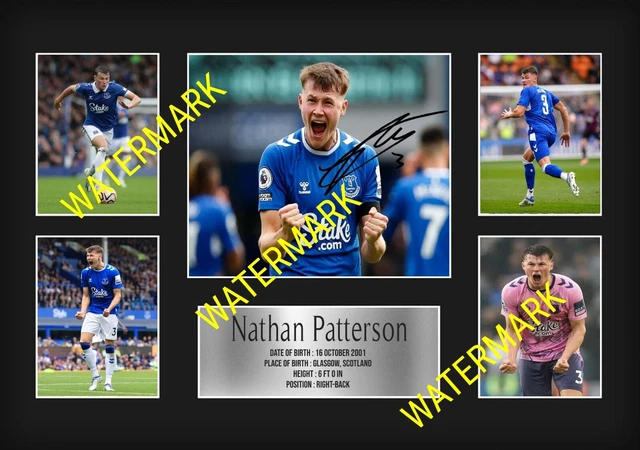 EVERTON FC NATHAN Patterson Signed A4 Autograph Photo Print storyboard #10021 £2.99 - PicClick UK