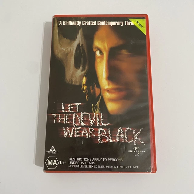 LET THE DEVIL Wear Black VHS 1998 Rare VHS Video Tape Horror Thriller ...