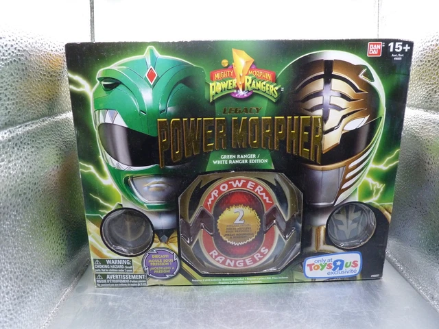 BANDAI MIGHTY MORPHIN Power Rangers Legacy Morpher Green White Ranger 0455579660 EUR 295,00 ...