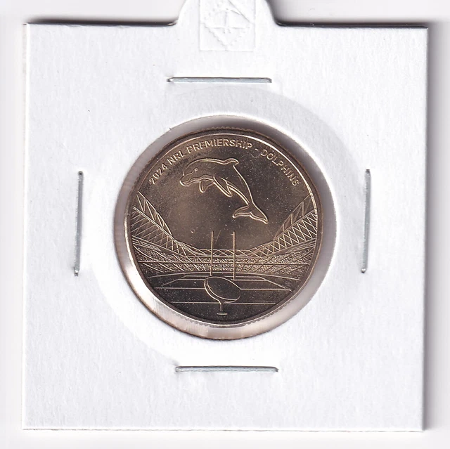 AUSTRALIAN: 2024 $1 Nrl Rugby Redcliffe Dolphins Unc Coin In 2X2 Holder #1915 $7.00 - PicClick AU