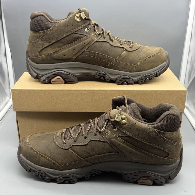 MERRELL MOAB ADVENTURE 3 Mid Waterproof Men’s 11.5 M Earth Brown Hiking ...