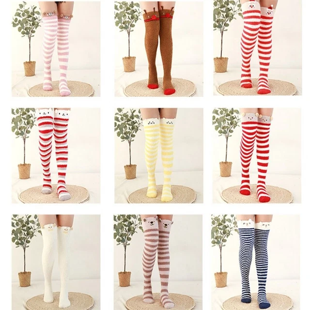 3D FLUFFY MODELING Knee Socks Animal Design Floor Stocking Women $15.58 ...
