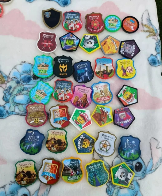THEME PARK MERLIN Legoland And Warwick Castle Pop Badge Bundle EUR 29 ...