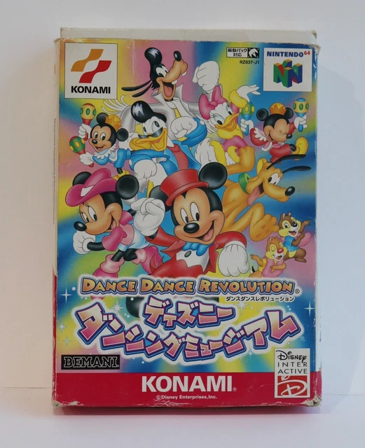 DANCE DANCE REVOLUTION Disney Dancing Museum Nintendo 64 Japanese Game ...