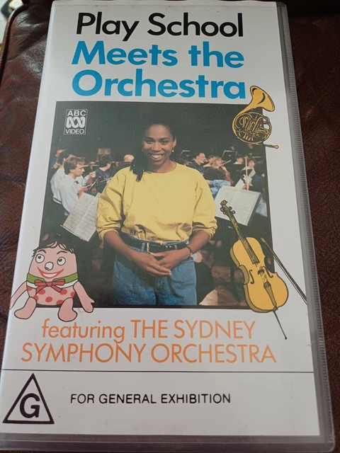 PLAY SCHOOL MEETS The Orchestra VHS Video CASSETTE Sydney Symphony ...