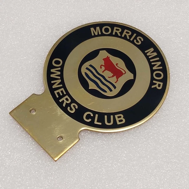MORRIS MINOR OWNERS Club Brass Badge/Logo/Emblem $41.44 - PicClick CA