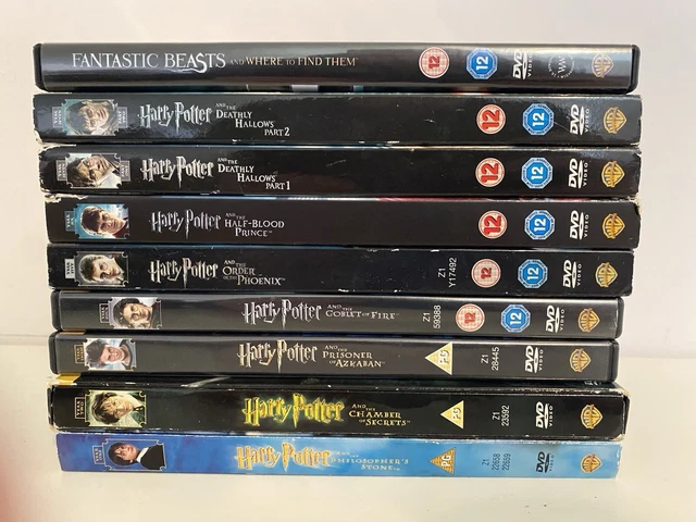 HARRY POTTER DVD Bundle Full Complete Collection Full Set 1-8 + Fantastic Beasts £9.03 - PicClick UK