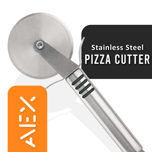 AEX STAINLESS STEEL Pizza Cutter Wheel Professional Slicer Kitchen ...