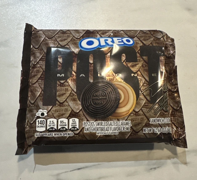 IN HAND! POST Malone Limited Edition 2025 Oreo Cookies Salted Caramel ...