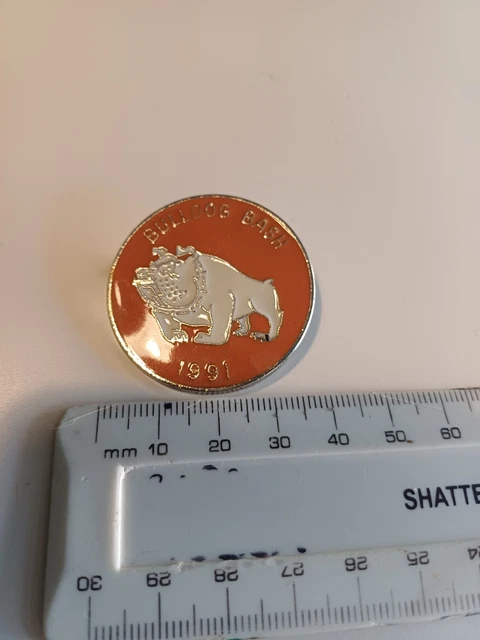 RARE METAL & Enamel Hells Angels Bulldog Bash Motorcycle Pin Badge £8. ...