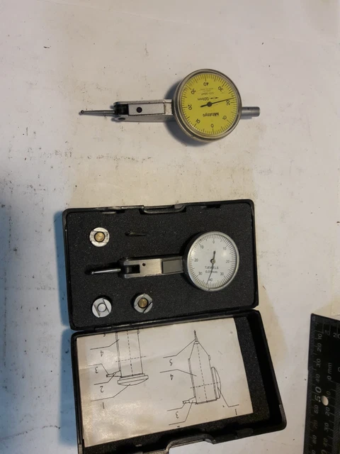 MITUTOYO LEVER TYPE DTI Dial test Indicator 0.01mm 35mm dial + 1 DTI to ...