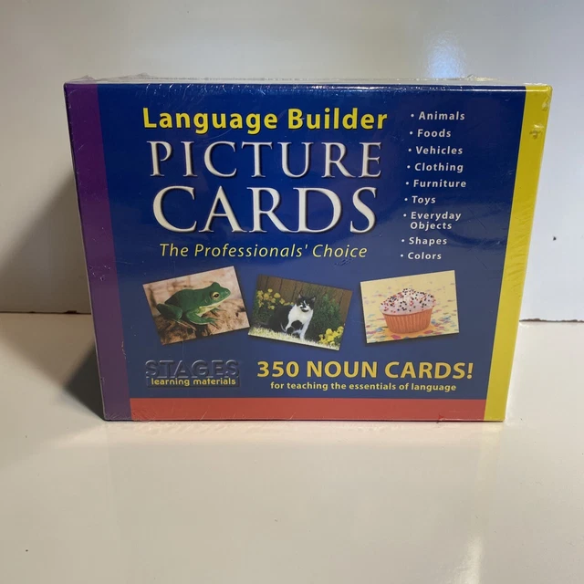 NEW STAGES LEARNING Materials Language Builder Picture Noun Cards Set 1 ...