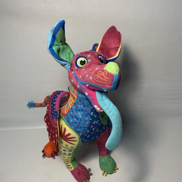 DISNEY STORE PIXAR Coco DANTE Dog Alebrije Rainbow Plush Spirit Day Of ...