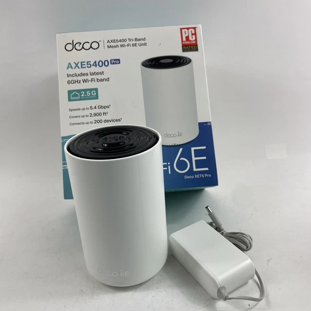 TP-LINK DECO XE75 Pro AXE5400 Tri-Band WiFi 6E Mesh System 2.5Gbps 1 ...