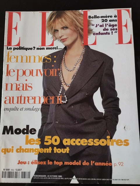 ELLE MAGAZINE 28/10/1996; Spécial Accessoires/ Femmes; le pouvoir mais ...