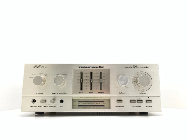 AMPLIFICATEUR STÉRÉO CONSOLE Marantz PM-400 72 W RMS Vintage 1980 En ...